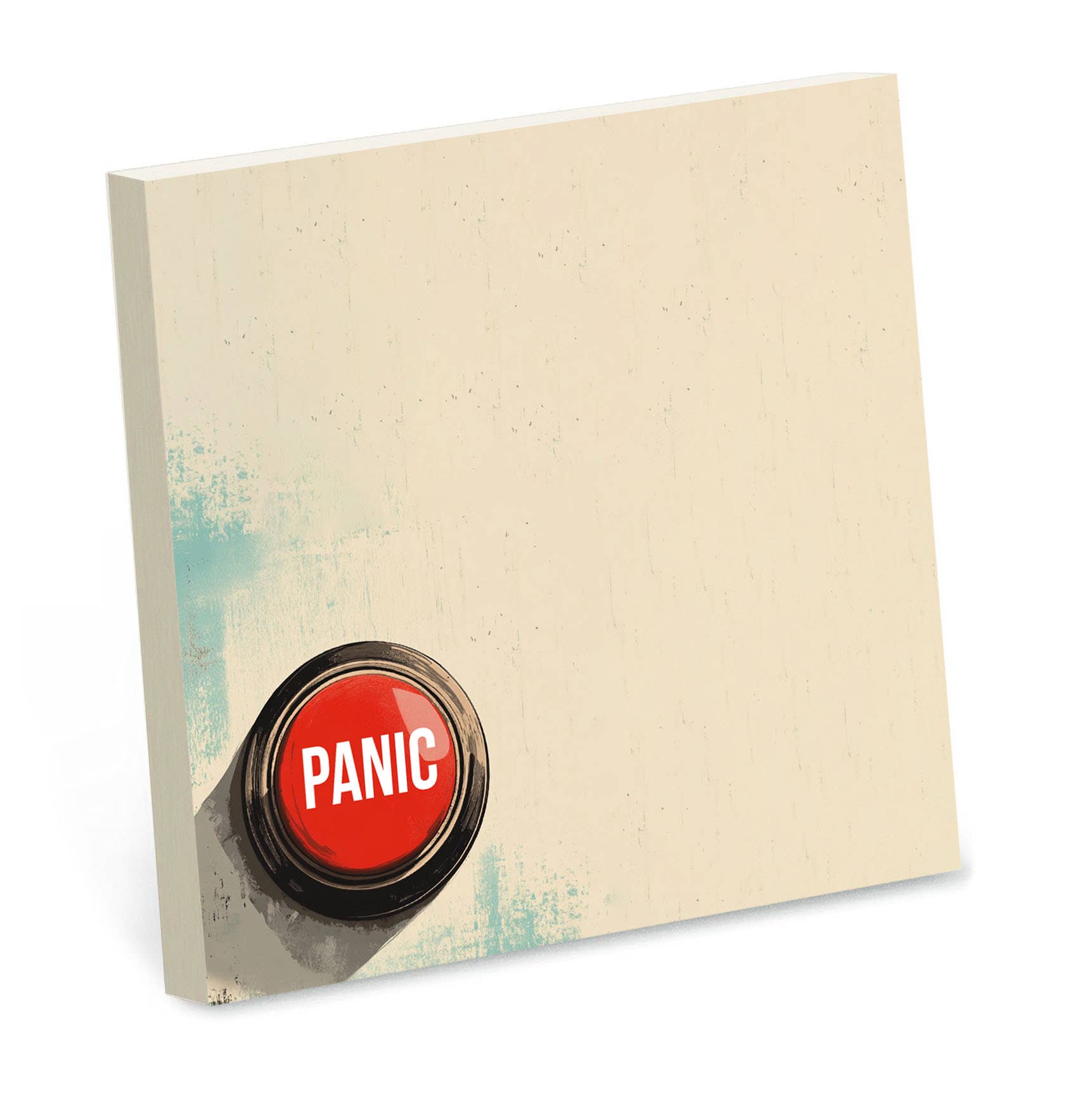 Panic Button - Funny Office Sticky Note Pad – Code Blue at the Plaza